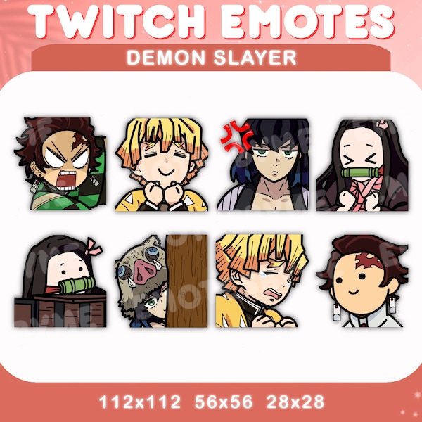 Twitch Demon Slayer Emotes - Etsy Israel