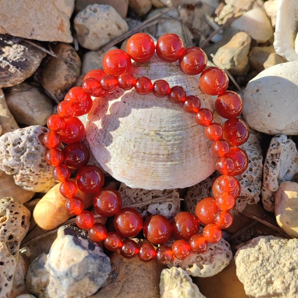 Carnelian Bracelet - Etsy