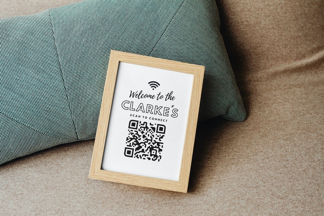 QR Code Wall Print QR Code Sign Home Wifi Guest Wifi Free Wifi - Etsy UK