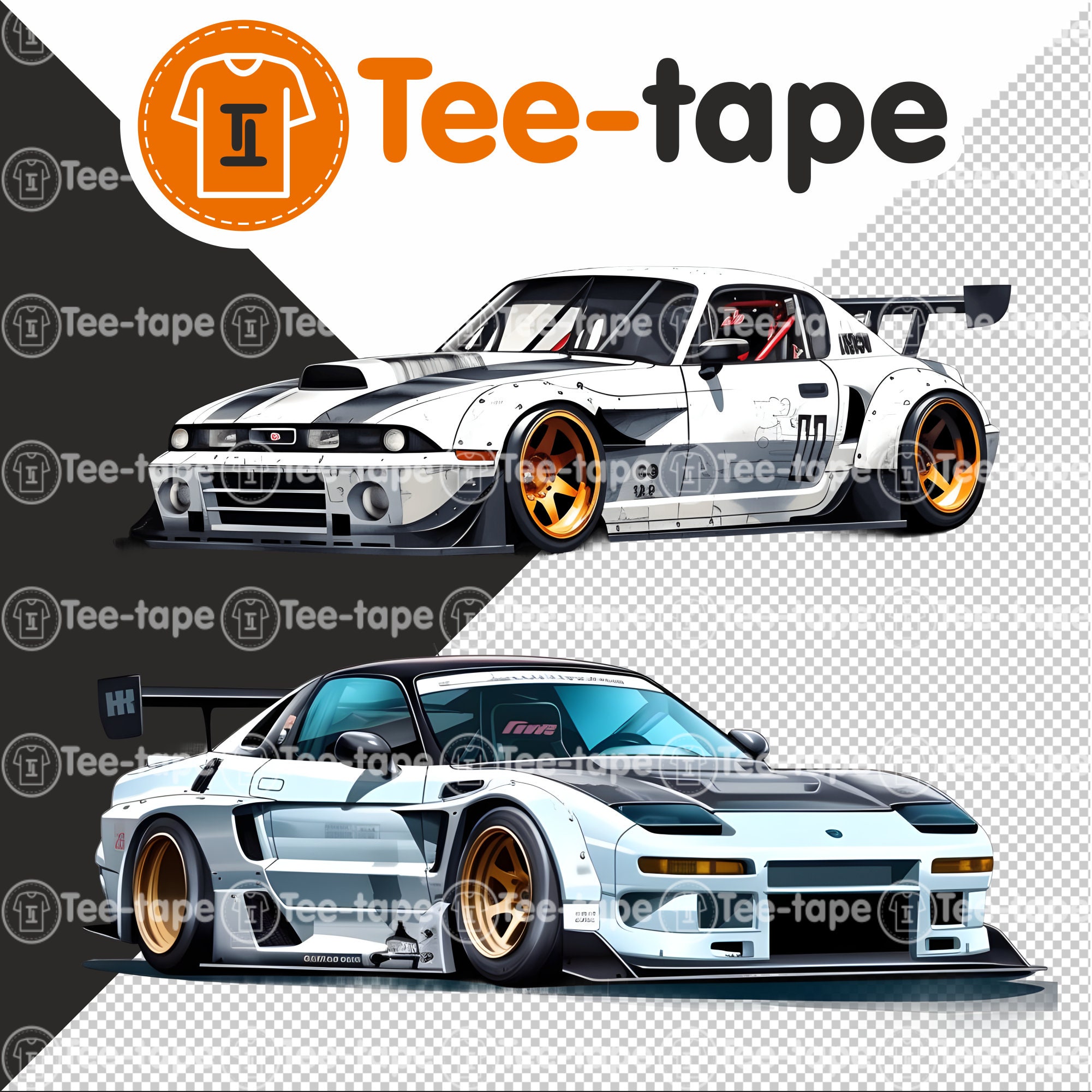 10 JDM Car Drift PNG Clipart for T-shirt, Father's Day, Digital ...