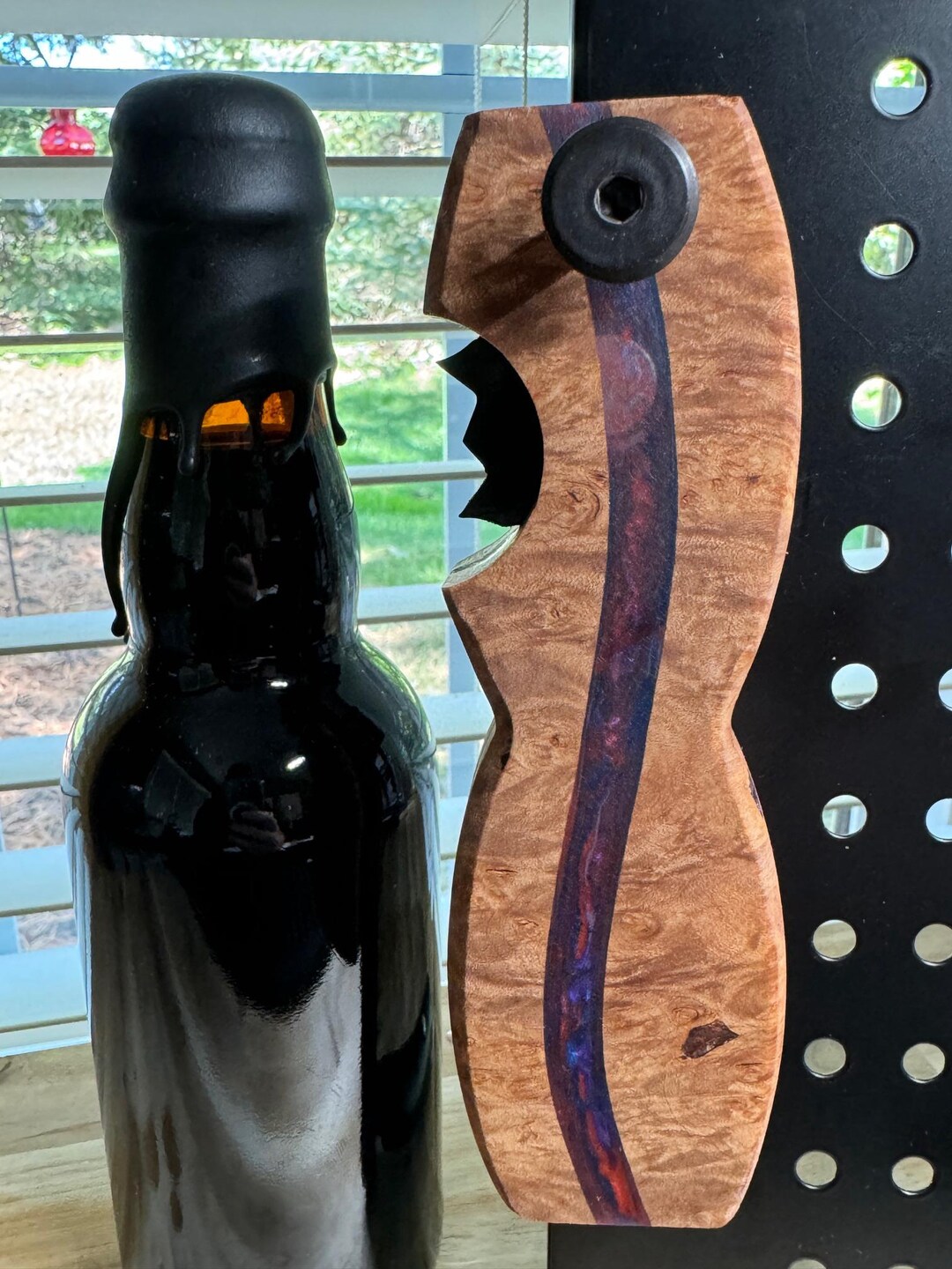 River Table Inspired - Beer Bottle Opener - Carbon Fiber Wax Cutter ...