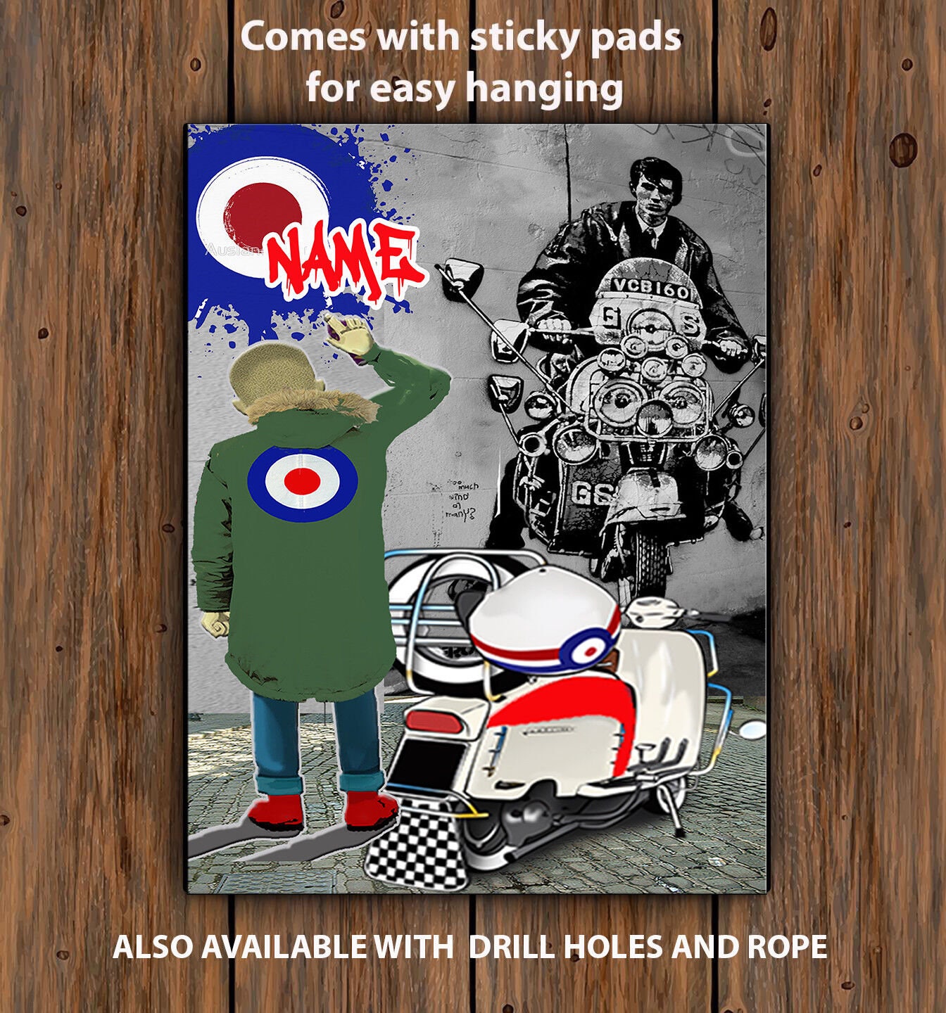 Personalised Scooter Mod Skinhead Metal Sign RS601 - Etsy UK