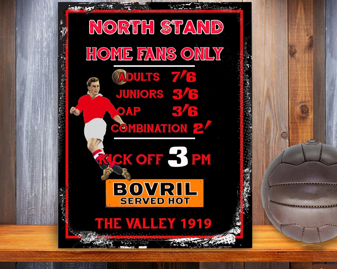 Charlton the Valley Football Fans Metal Sign EB6 - Etsy