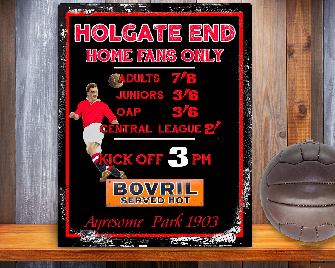 Middlesbrough Ayresome Park Football Fans Metal Sign Vintage EB2 - Etsy