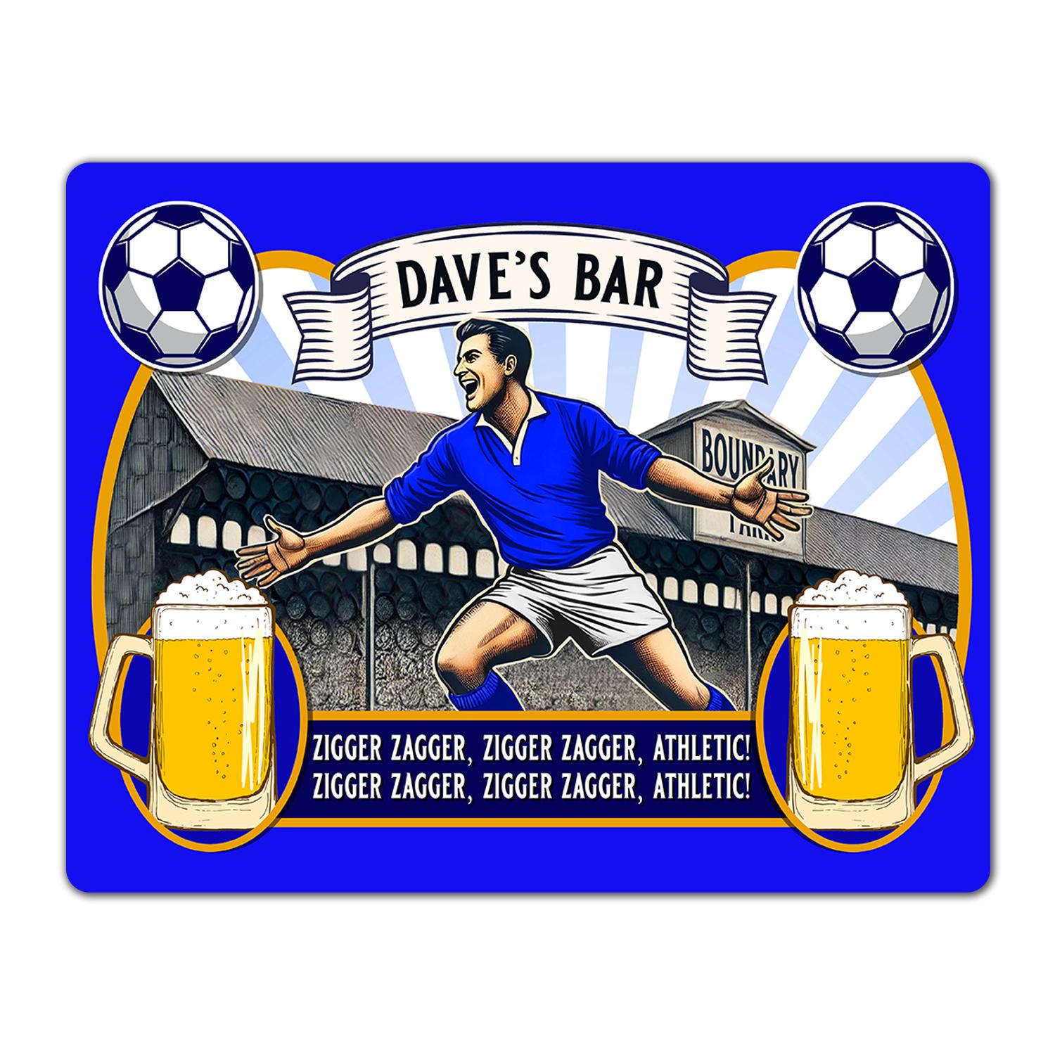Personalised Oldham Football Bar Sign Custom Home Pub Metal Beer Plaque ...