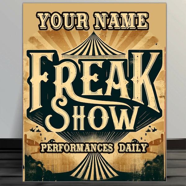 Freak Show - Etsy UK