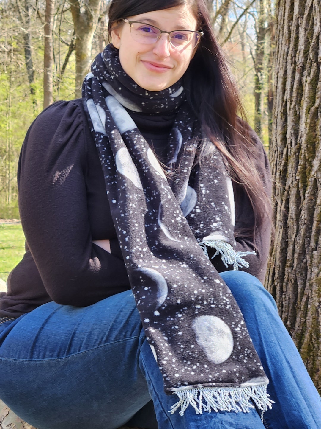 Moon Phase Scarf - Etsy