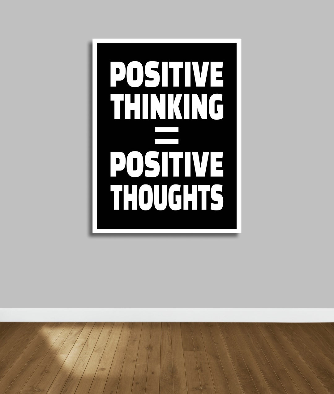 Inspirational Quote, Positive Thinking, Black White Print, Downloadable ...