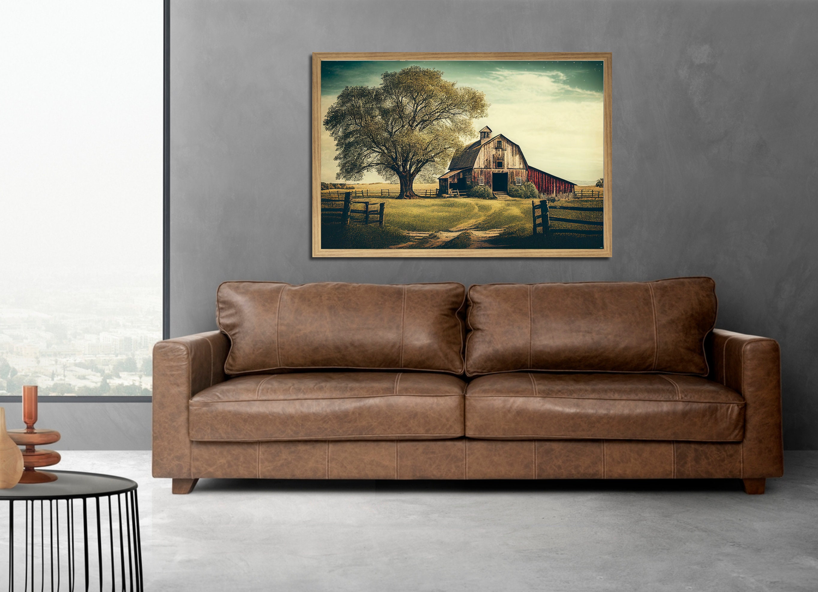 Vintage Looking Wall Art Rustic Barn Print Barn Poster - Etsy