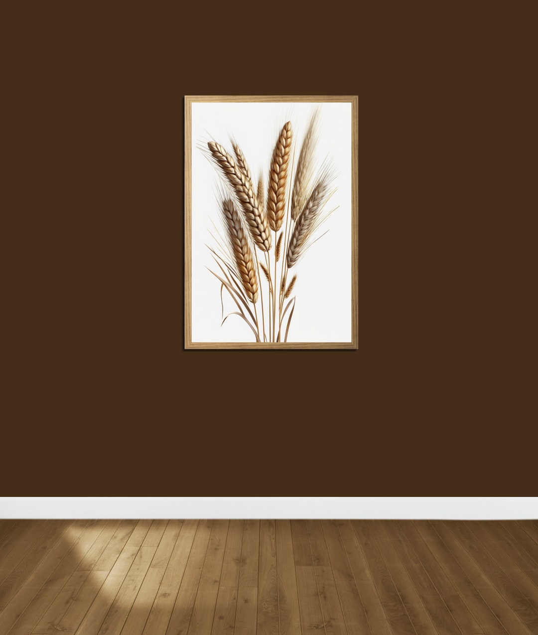 Boho Botanical Print , Wheat Grass Print, Botanical Wall Art, Modern ...