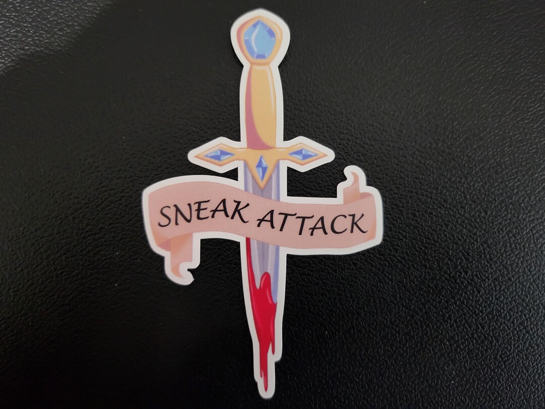 Sneak Attack Vinyl Sticker - Etsy