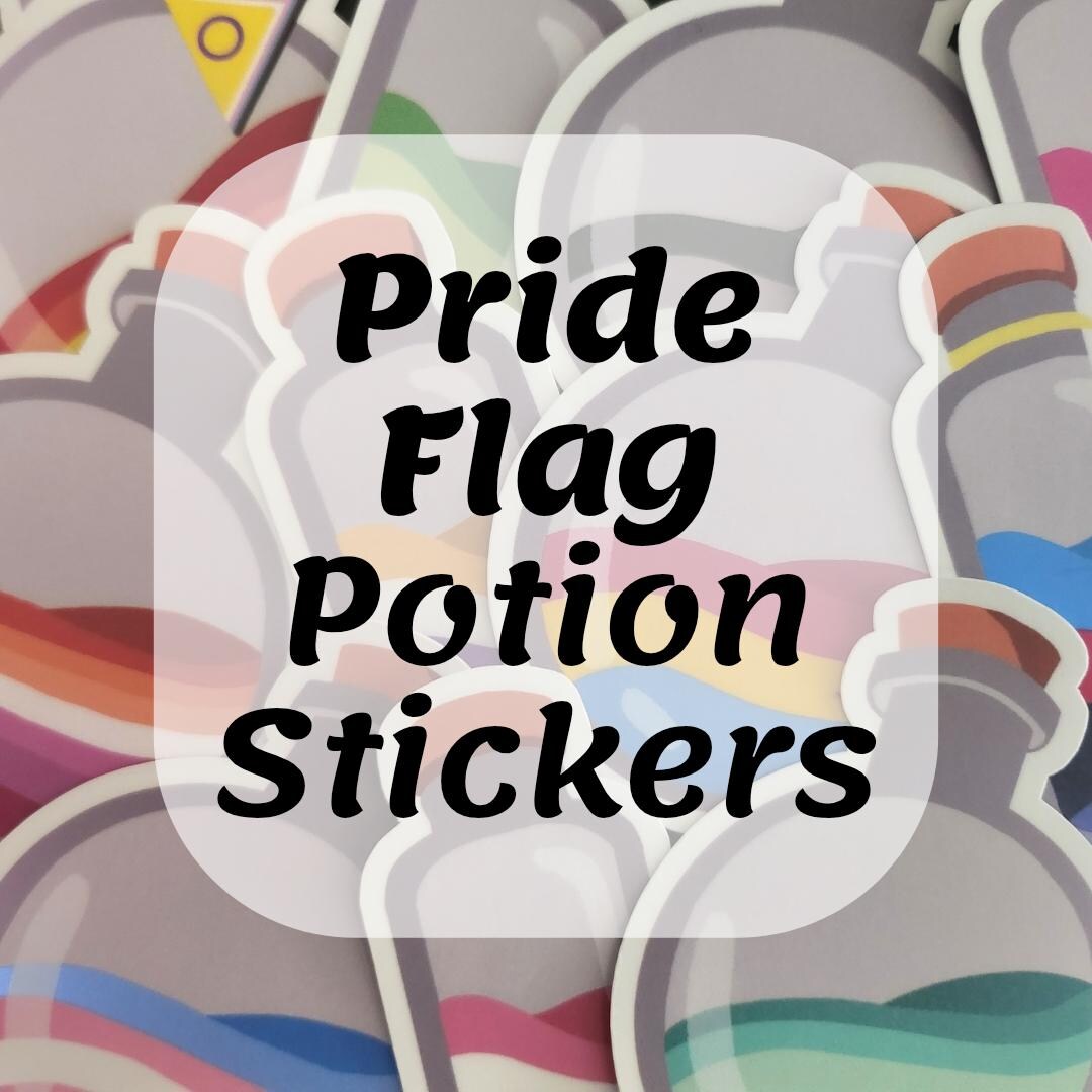 Pride Flag Potion Die Cut Vinyl Stickers - Etsy