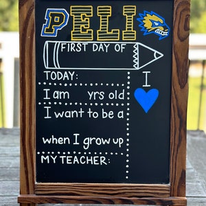 Custom Rustic Wood Framed Chalkboard 12x17 Tabletop Sign| Back to ...