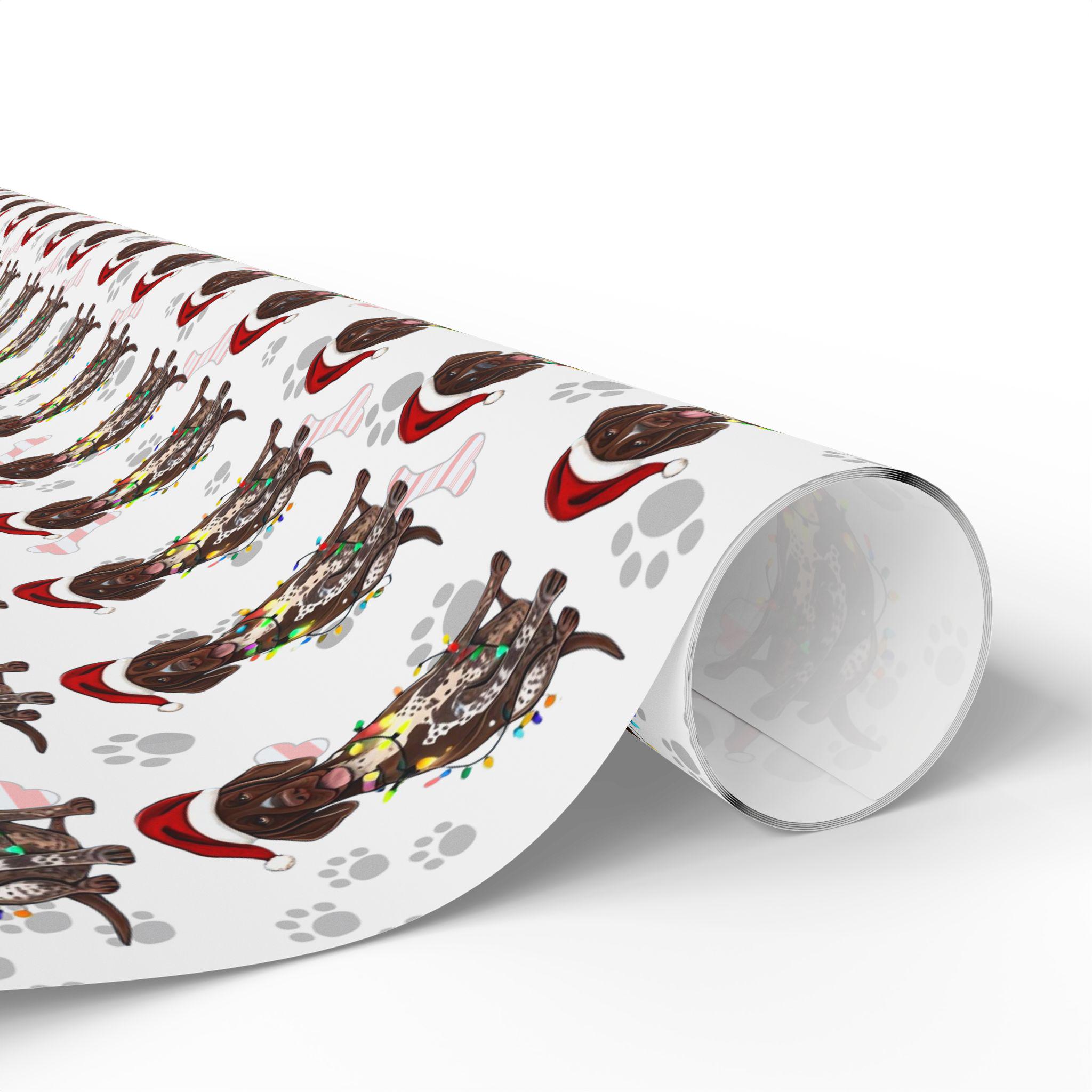 GSP Holiday Wrapping Paper, Pointer Dog Lover Christmas Gift Wrap - Etsy