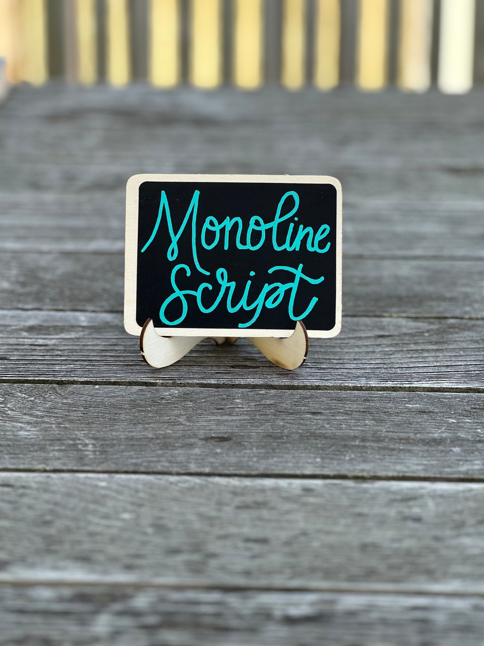 Custom Mini Chalkboard Table Sign for Wedding Name Cards, Bar ...
