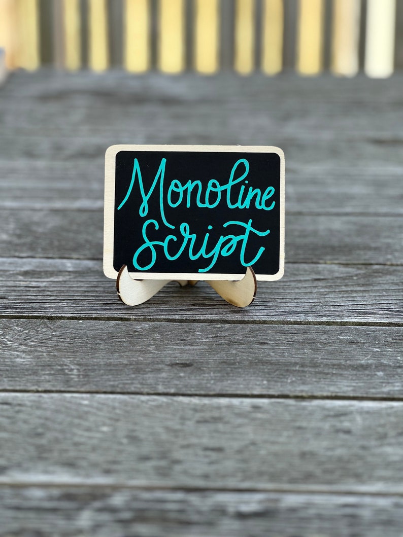 Custom Mini Chalkboard Table Sign for Wedding Name Cards, Bar ...