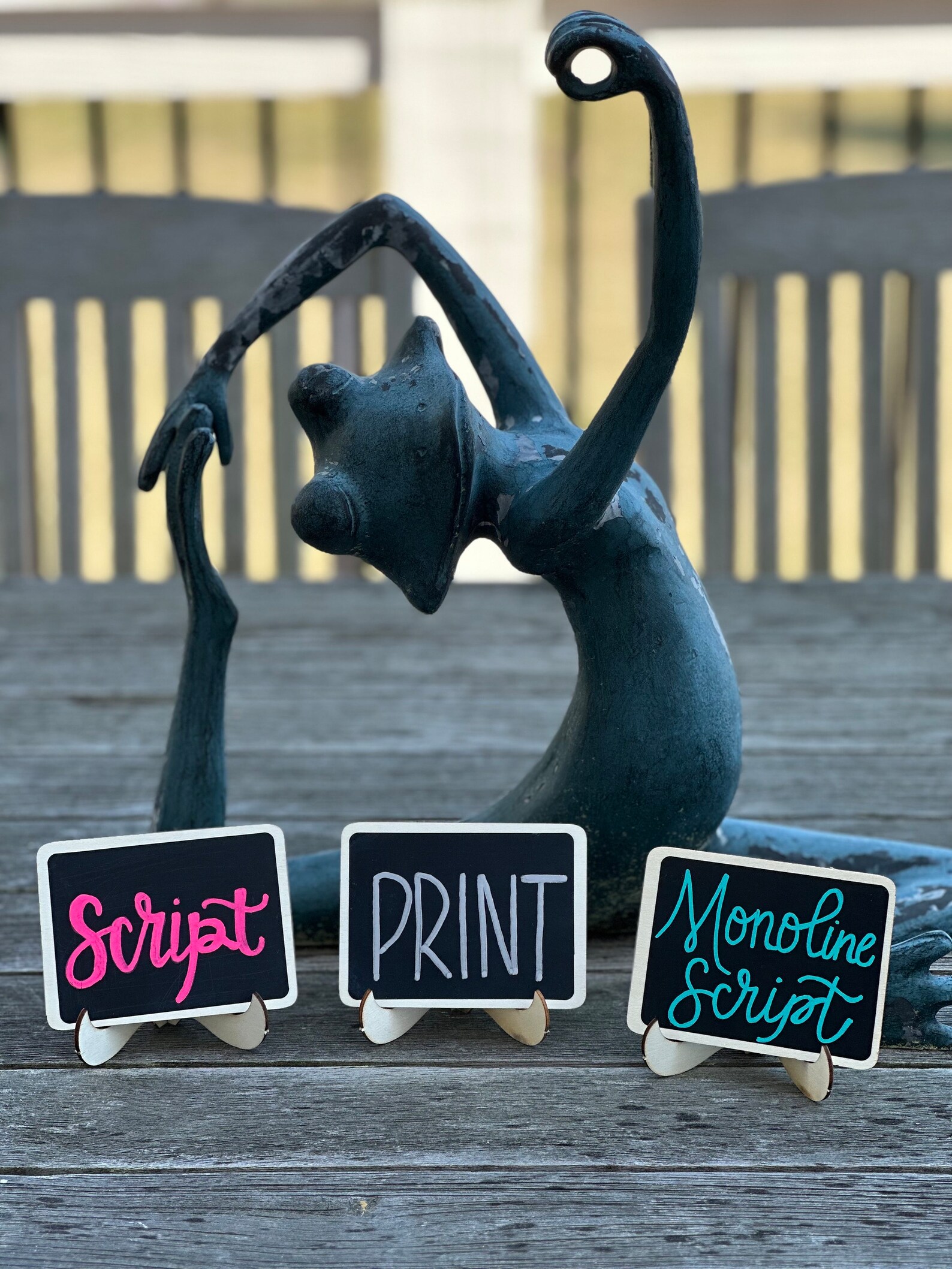 Custom Mini Chalkboard Table Sign for Wedding Name Cards, Bar ...