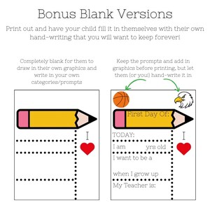 Editable First Day Back to School Template | Canva | Letter & A4 Sizes ...