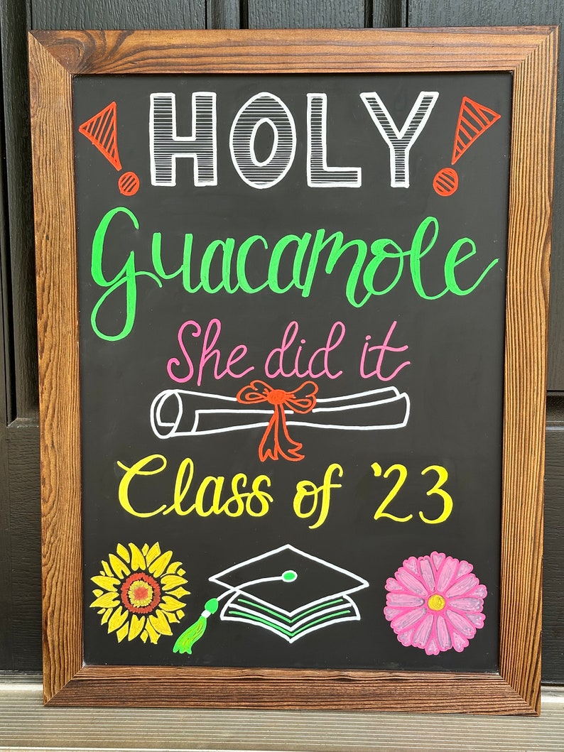 Custom Rustic Wooden Magnetic Large Chalkboard Sign 18x24 Back to ...