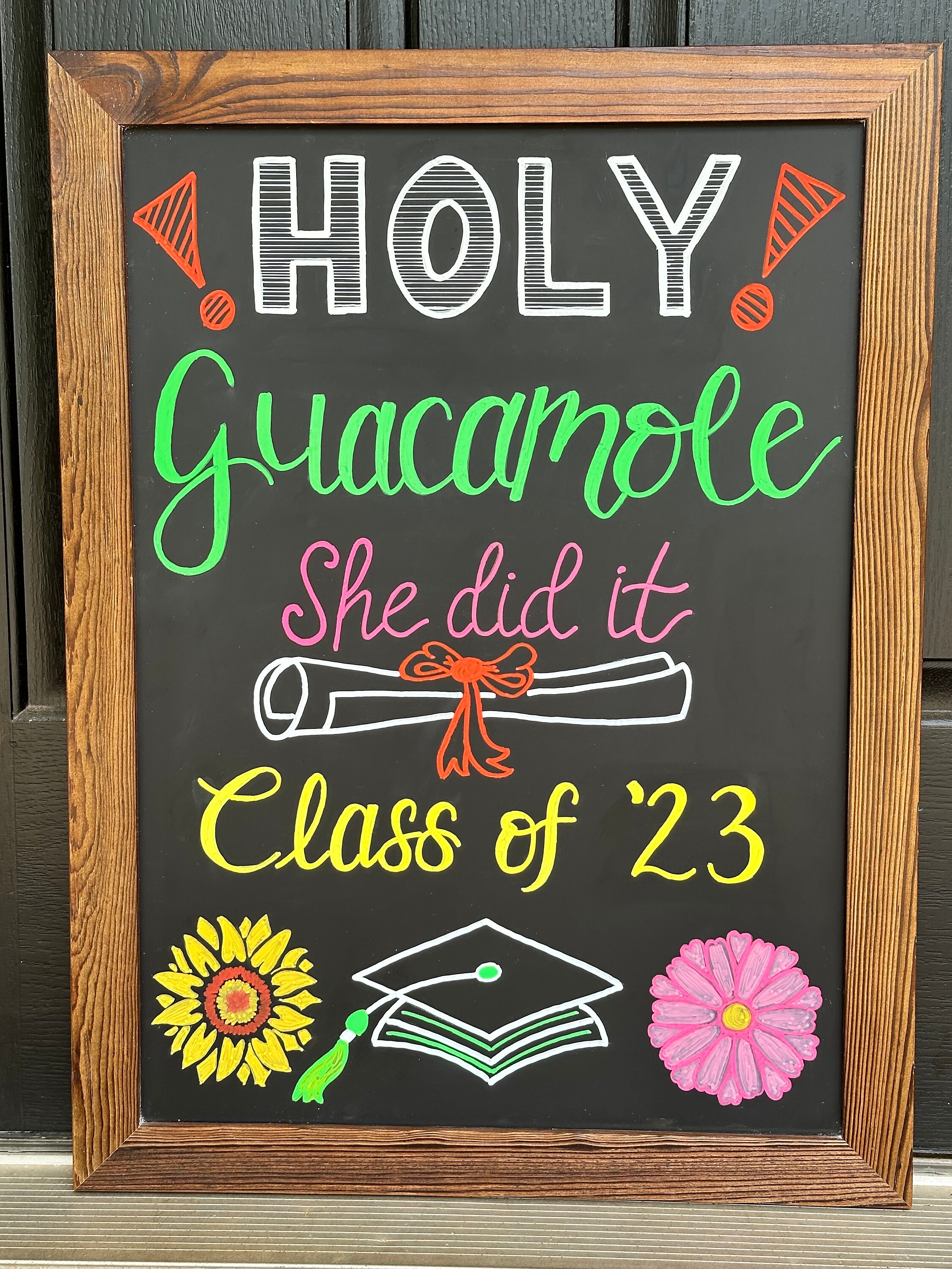 Custom Rustic Wooden Magnetic Large Chalkboard Sign 18x24 Back to ...