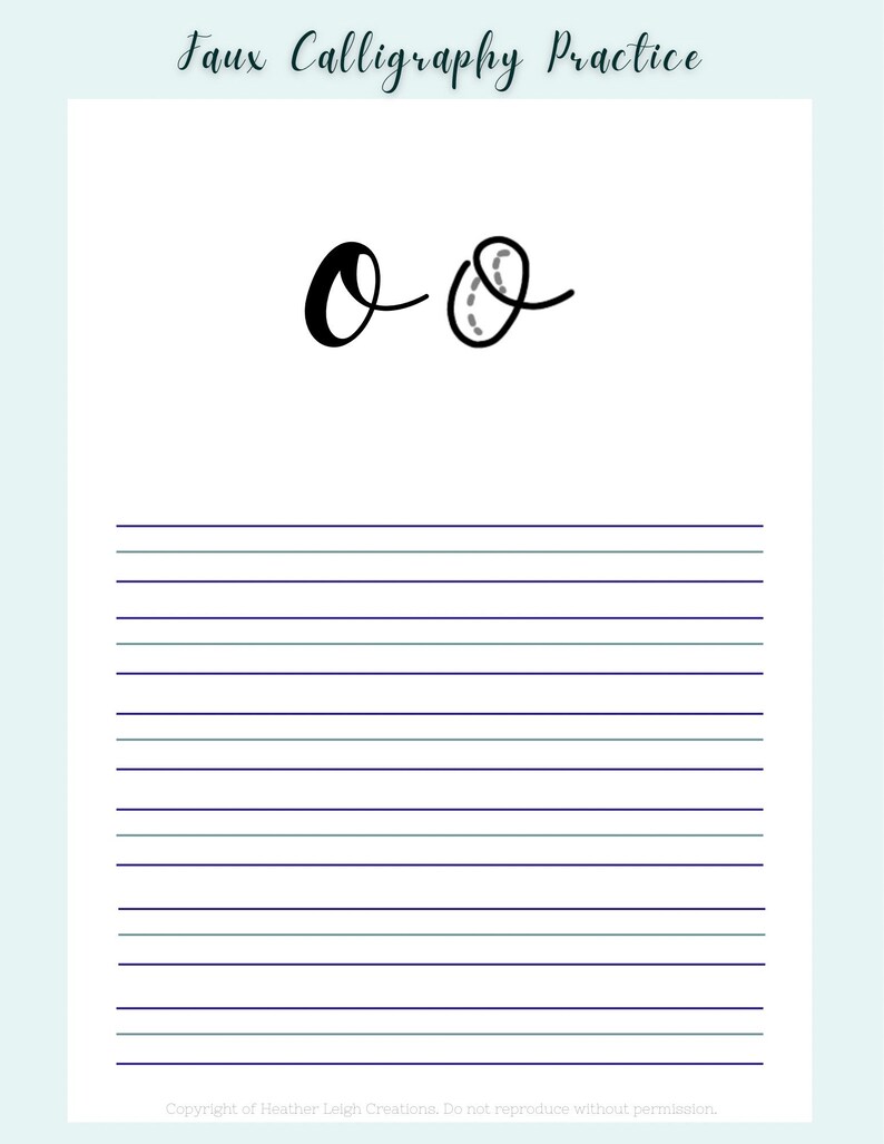 Faux Calligraphy Workbook Perfect for Beginners Practice Sheets and ...