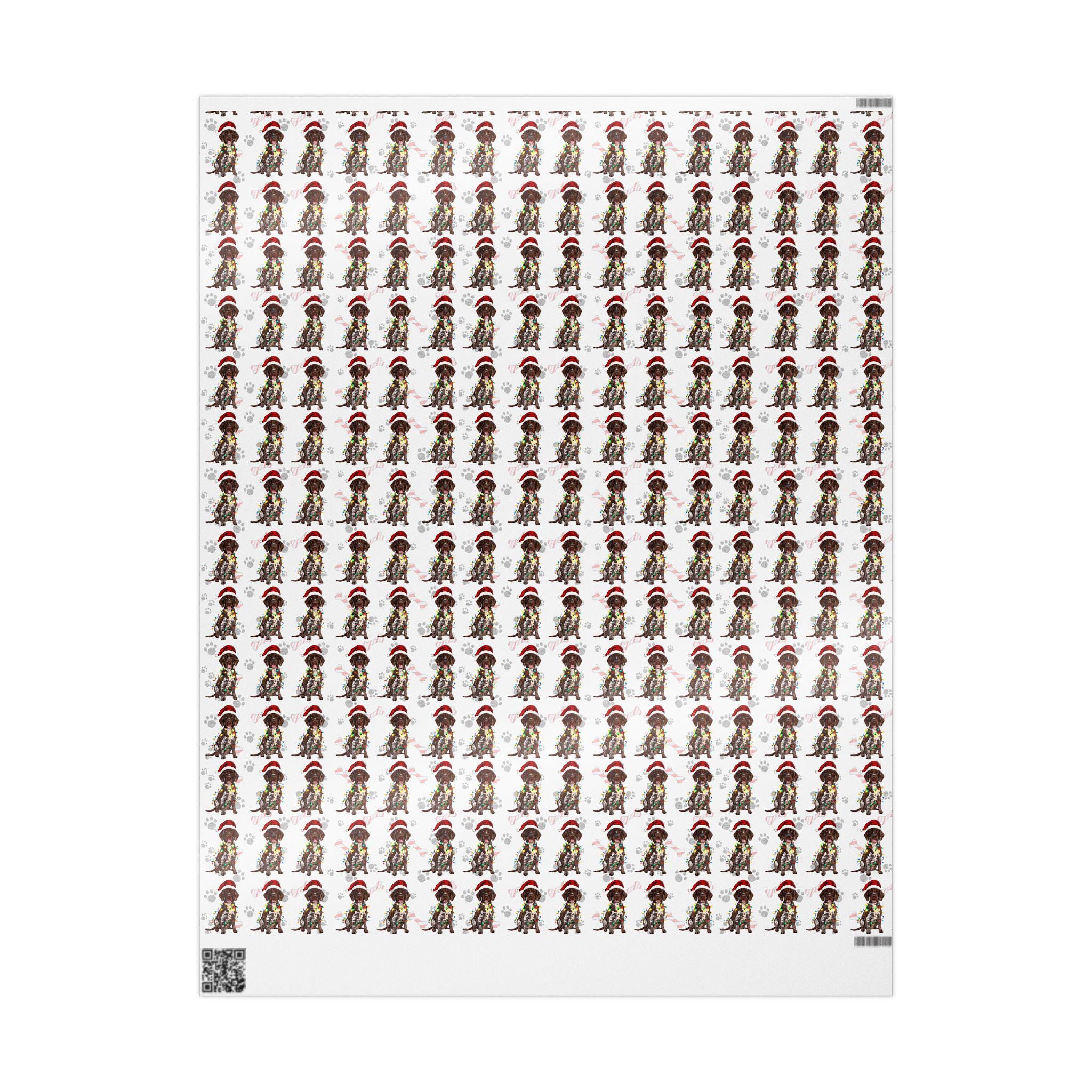 GSP Holiday Wrapping Paper, Pointer Dog Lover Christmas Gift Wrap - Etsy