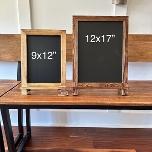 Custom Rustic Wood Framed Chalkboard Tabletop Sign Home Decor, Office ...
