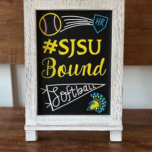 Custom Rustic Wood Framed Chalkboard Tabletop Sign Home Decor, Office ...