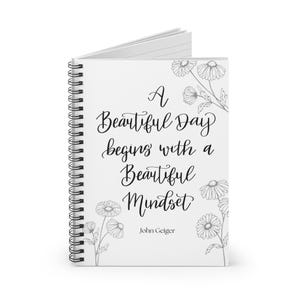 Motivational Quote Cover - Spiral Notebook Ruled Line, Journaling ...