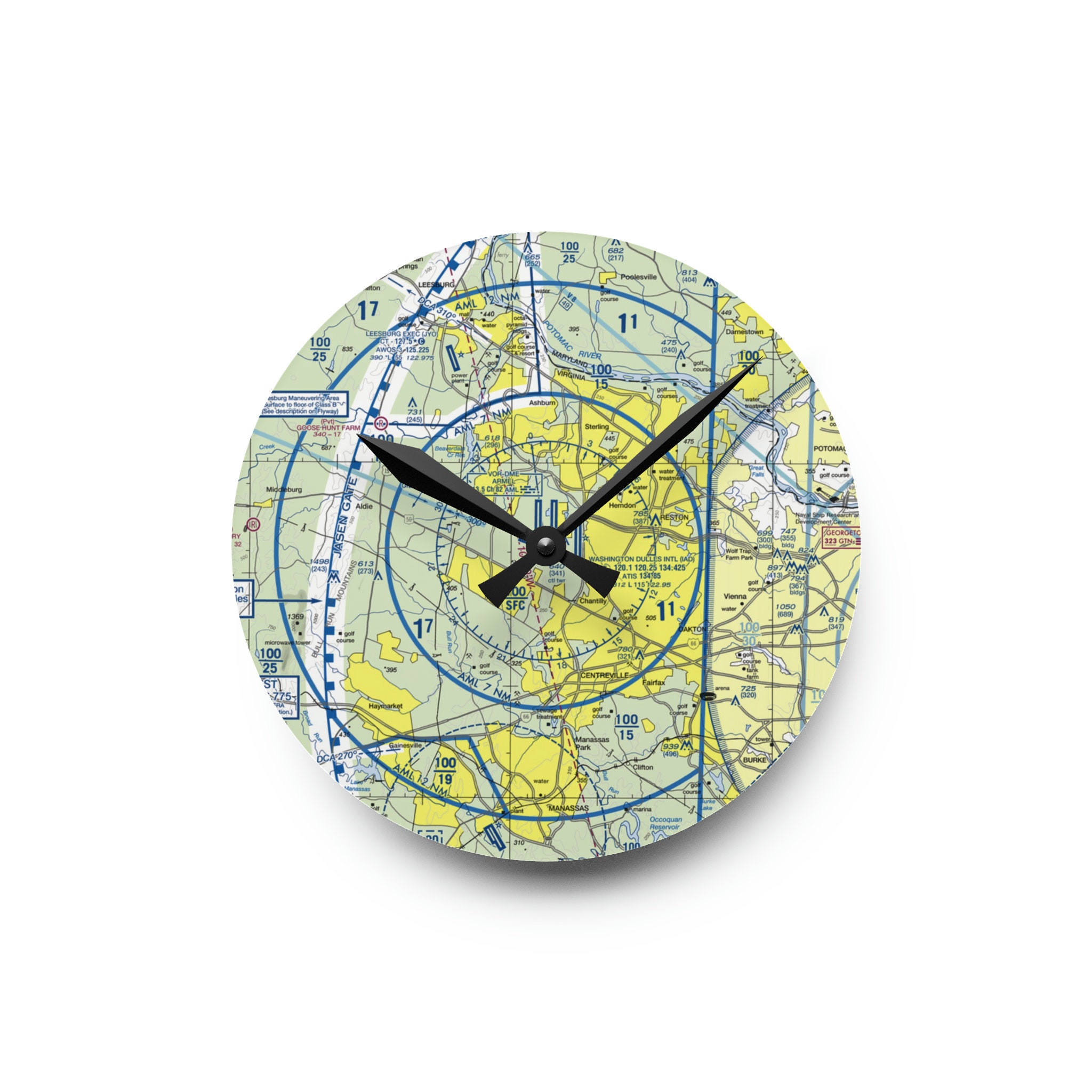 Aviation Clock Aviation Gifts Unique Aviation-themed VFR - Etsy