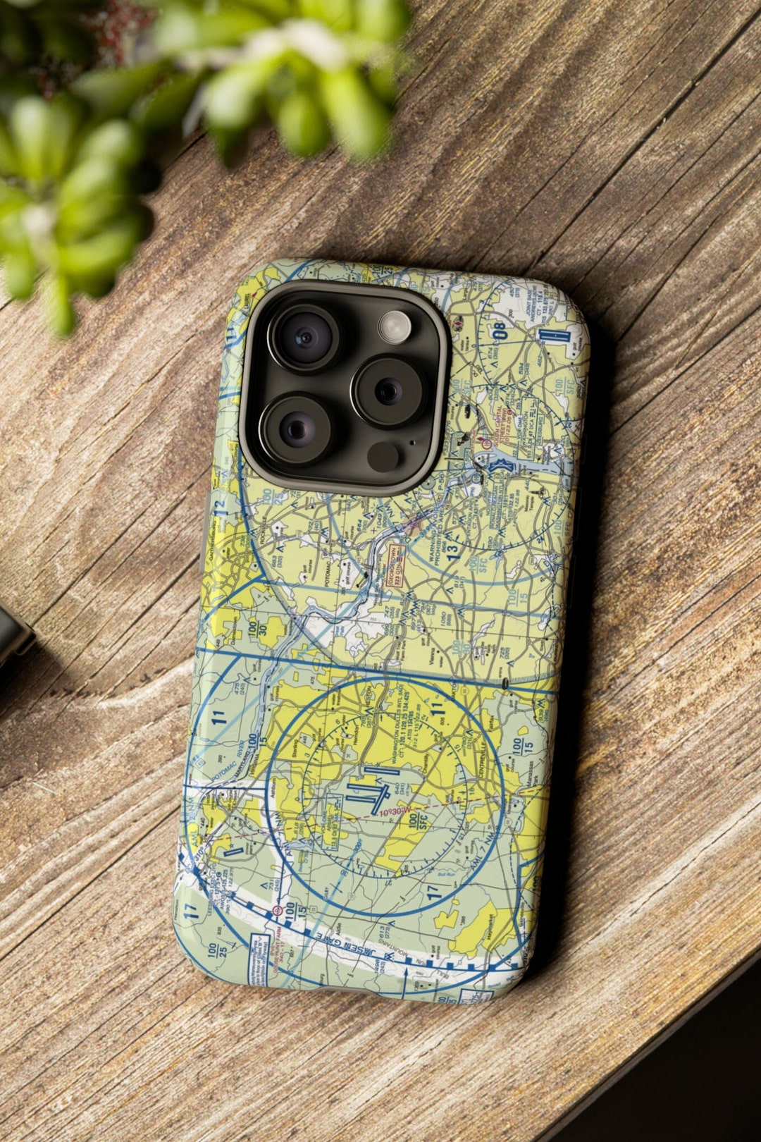 Aeronautical Chart Phone Case - Aviation-themed Protective Cover ...
