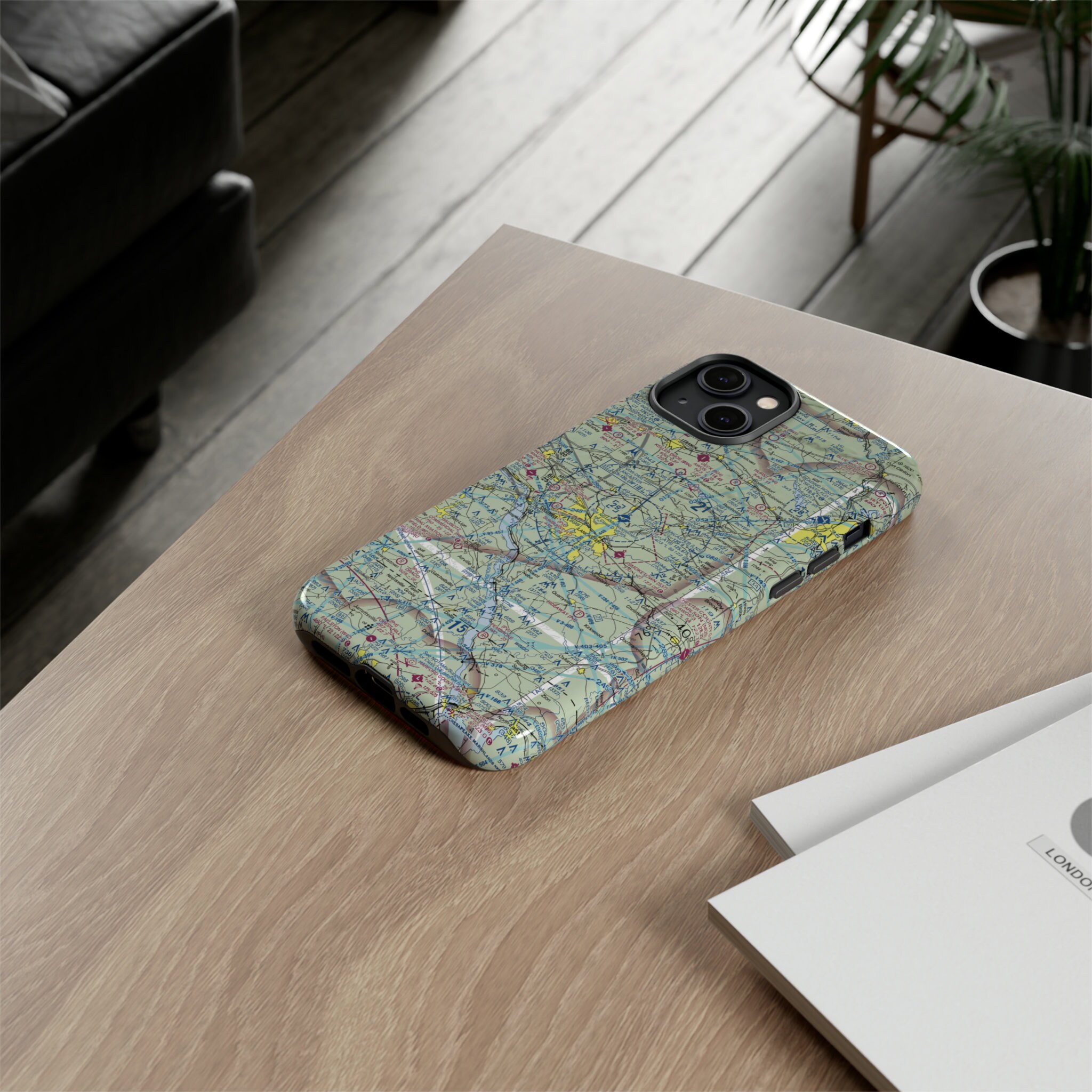 Aeronautical Chart Phone Case - Aviation-themed Protective Cover ...