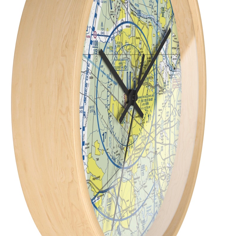 Aviation Gifts Unique | Aviation Clock | Aviation-themed VFR Map Wall ...
