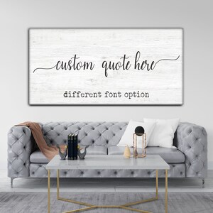 Custom Quote Text Canvas Wall Decor Make Your Own Personalized Canvas ...