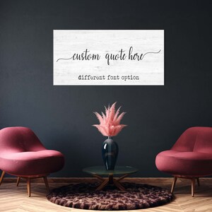 Custom Quote Text Canvas Wall Decor Make Your Own Personalized Canvas ...