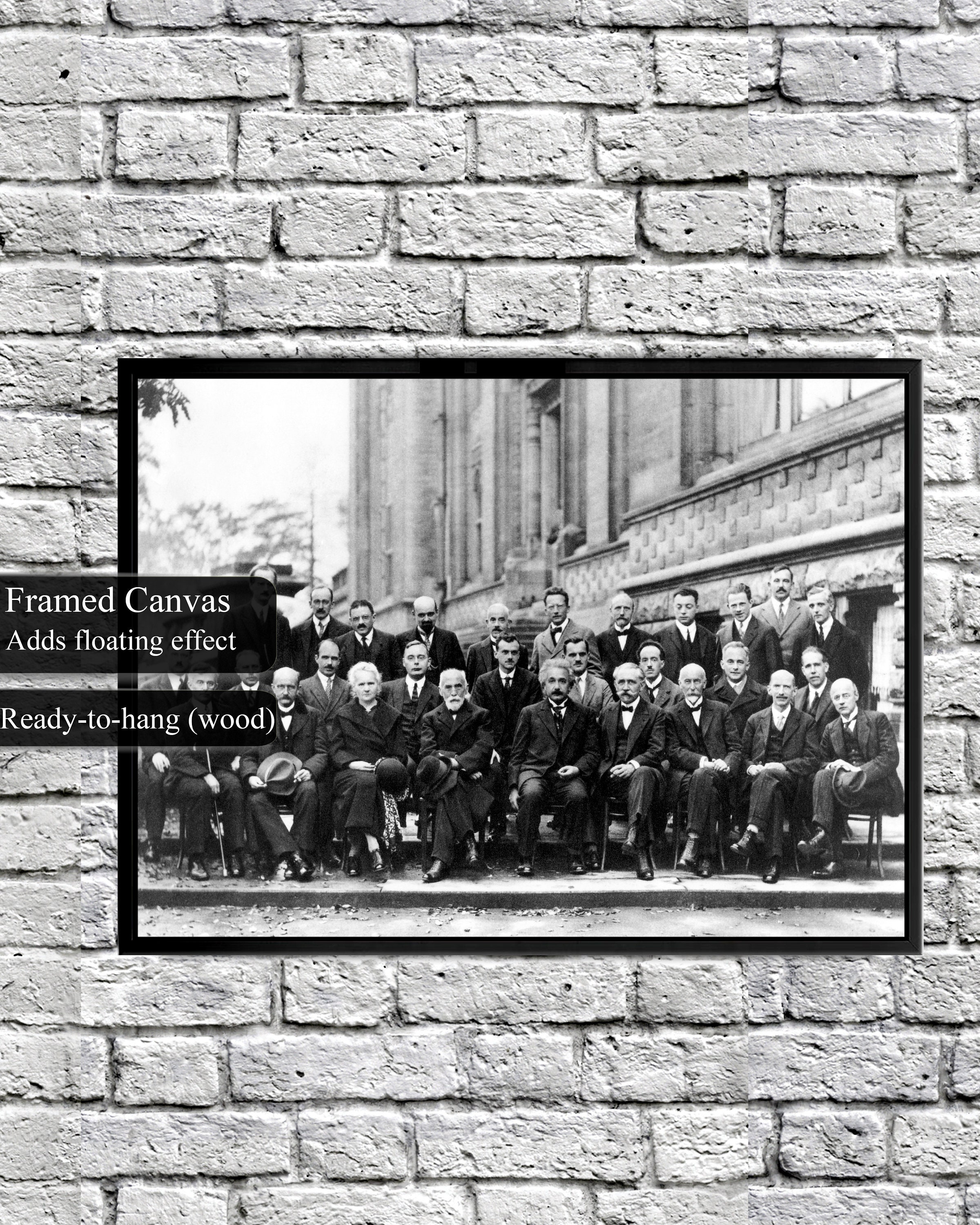 Solvay Conference on Quantum Mechanics 1927 Canvas Print Physics Poster ...