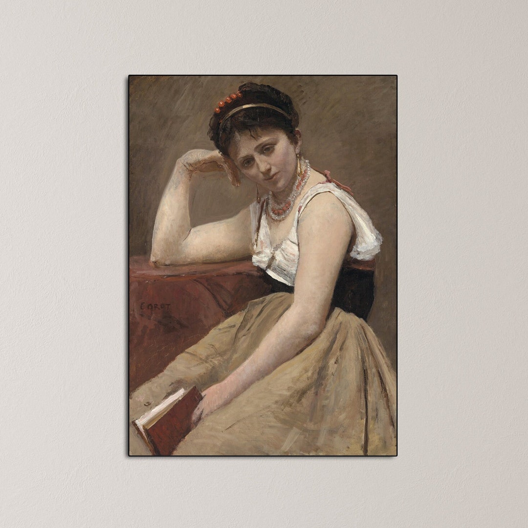 Interrupted Reading Canvas Print Masterpieces Wall Art Jean-baptiste ...