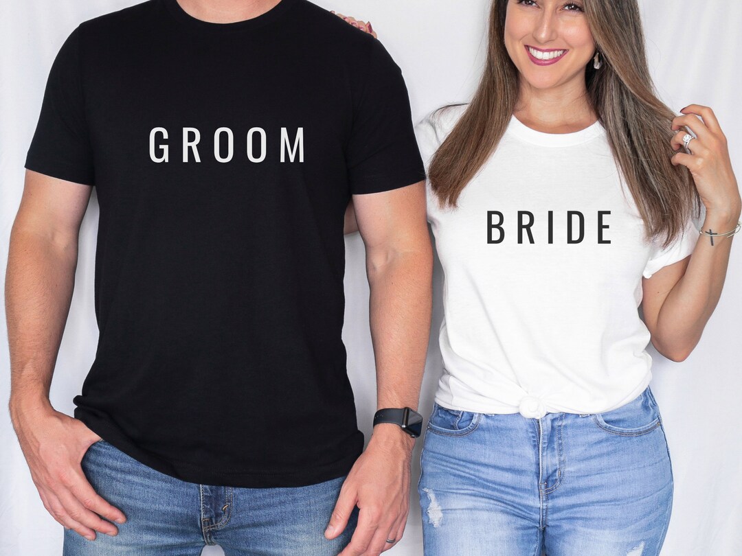 Bride and Groom Shirts, Engagement Gift, Honeymoon T-shirts, Mr and Mrs ...