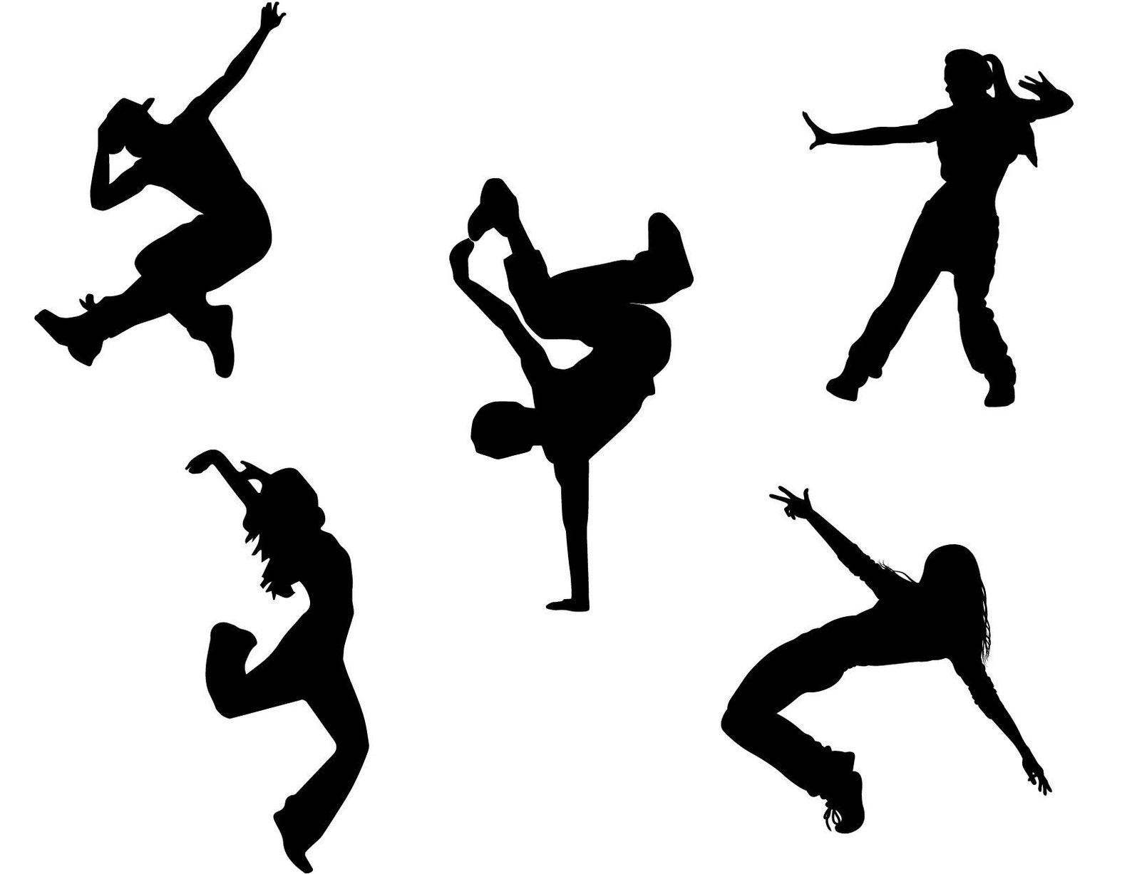 Hip Hop Dancer Silhouette 2 Download - Etsy
