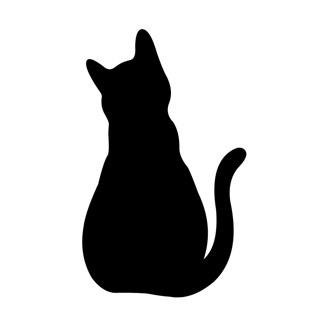 Cat Silhouette Download - Etsy