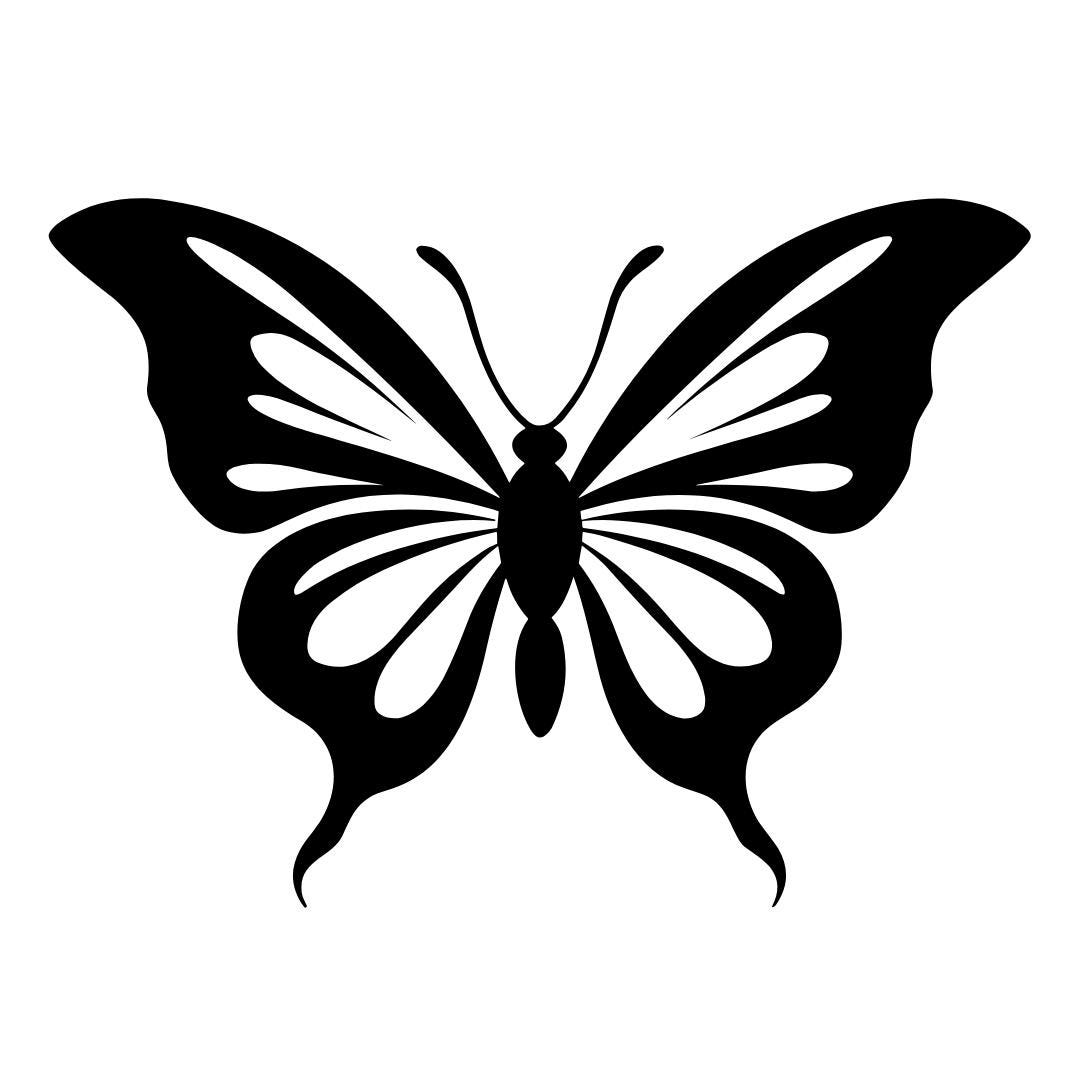 Butterfly Silhouette Download - Etsy