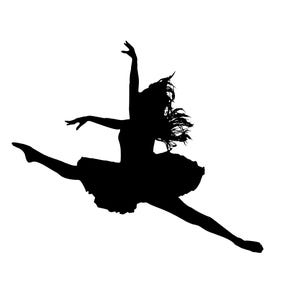 Dancer Jumping Silhouette Download - Etsy