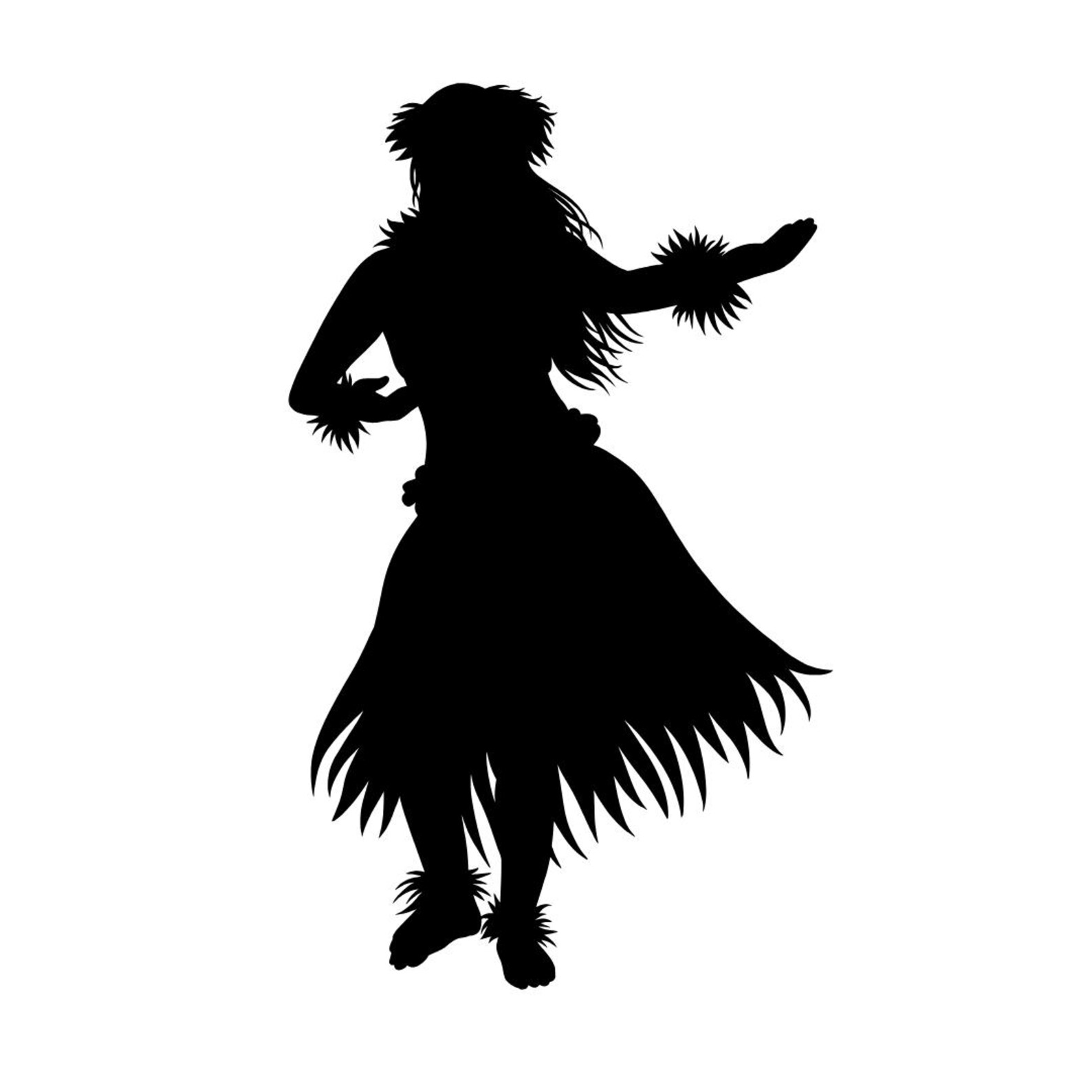 Hawaiian Dancer Silhouette Download 1 - Etsy