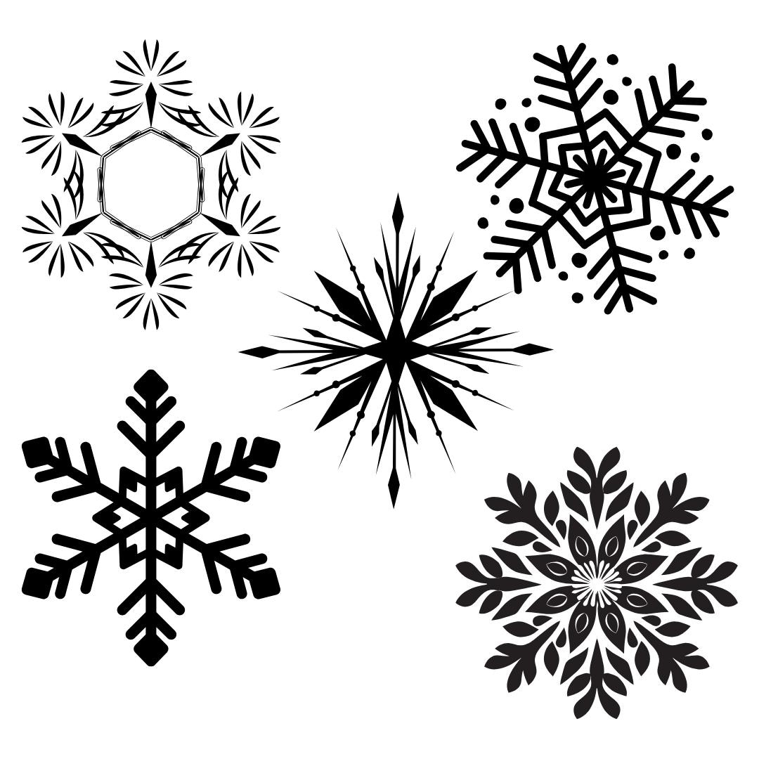 Snowflake Silhouette Download - Etsy