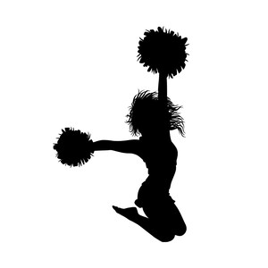 Cheer Silhouette Download 1 - Etsy