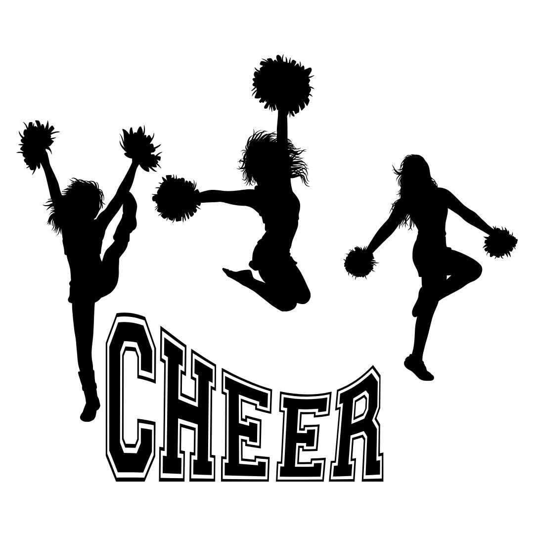 Cheer Silhouette Download 1 - Etsy