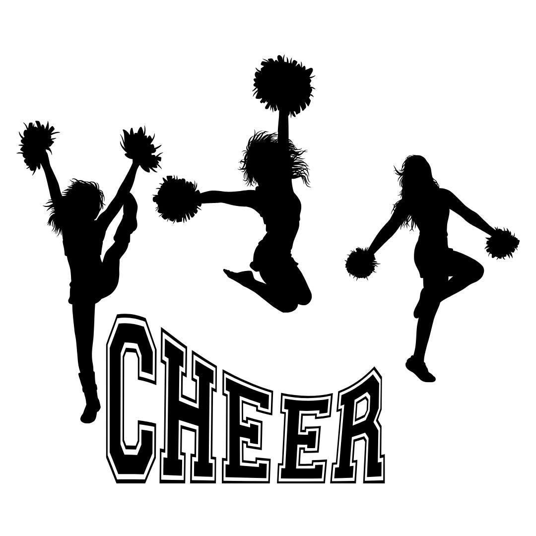 Cheer Silhouette Download 1 - Etsy