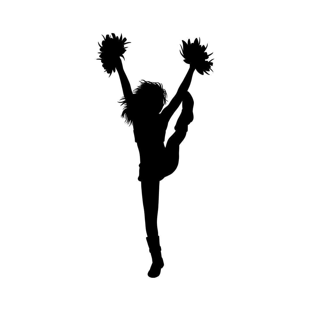 Cheer Silhouette Download 1 - Etsy