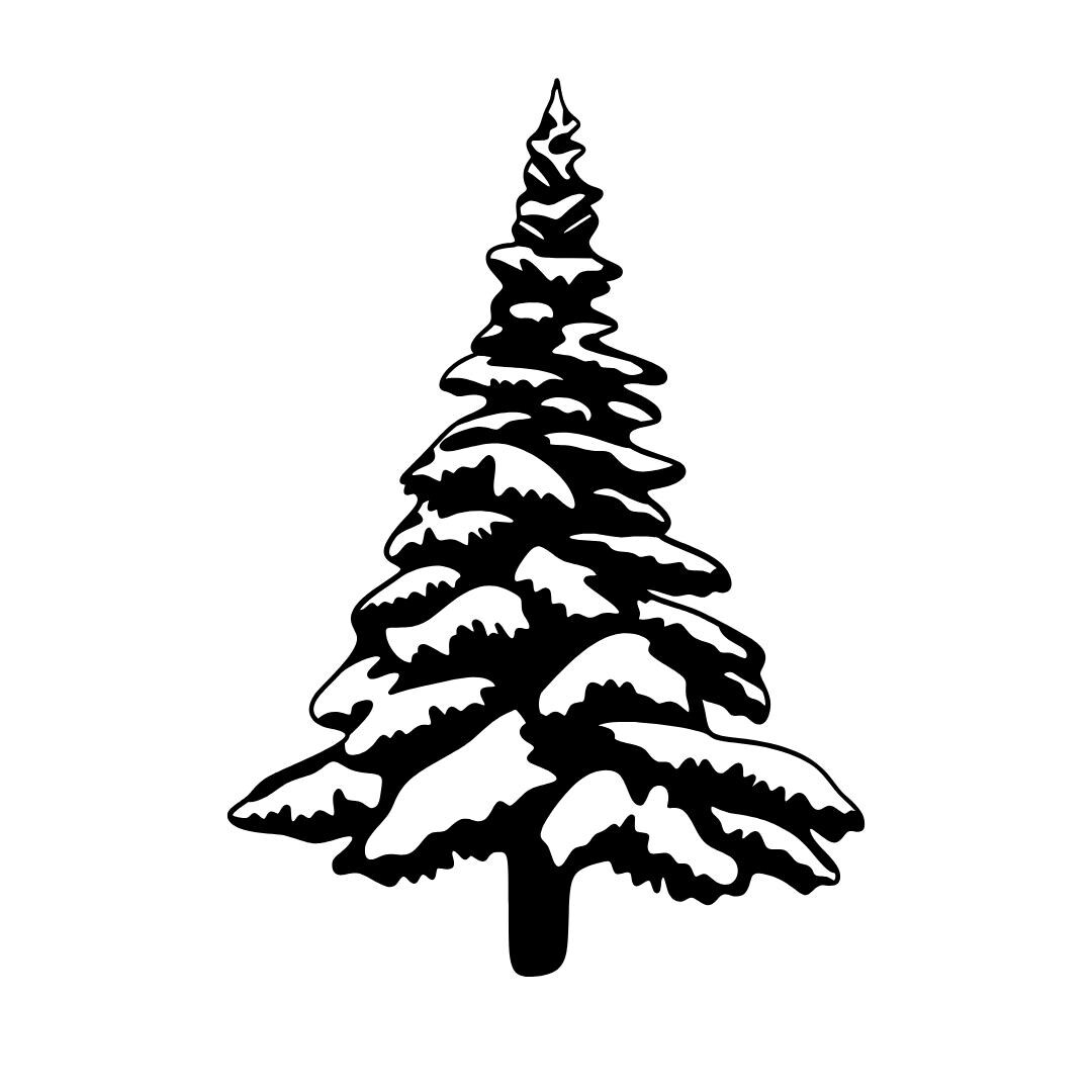 Christmas Tree Silhouette Download 2 - Etsy