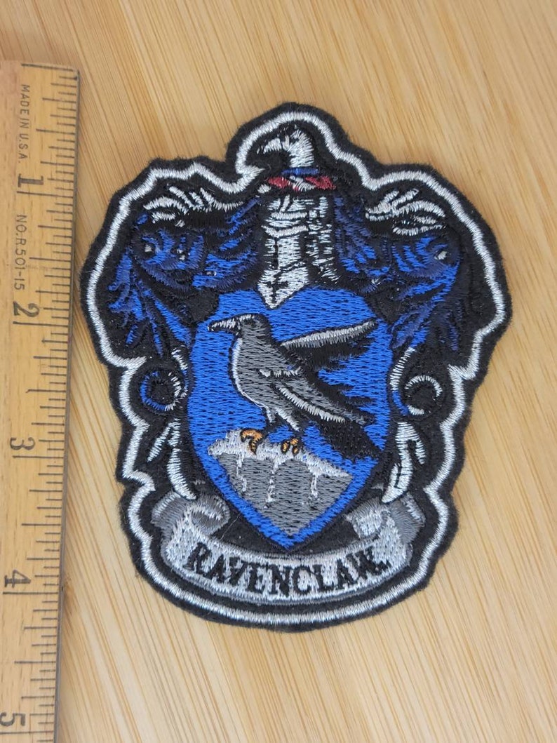 RAVENCLAW House Crest Embroidery Patch Iron-on/sew-on 4 Hogwarts Houses ...